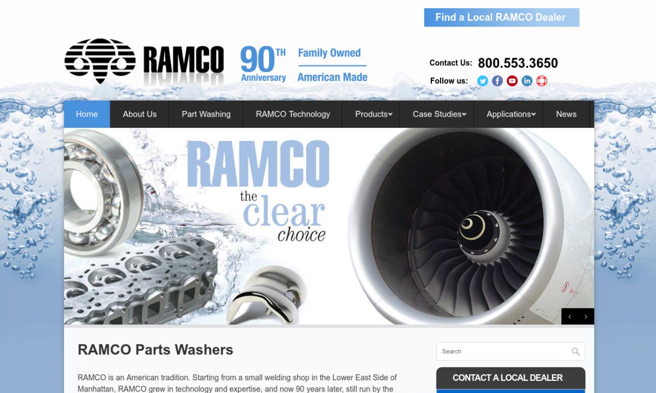 RAMCO Equipment Corporation | Industrial Parts Washers